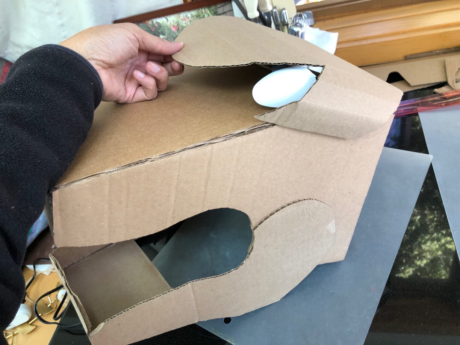 DIY dragon costume: make a dragon mask out of cardboard! – Sophy S ...
