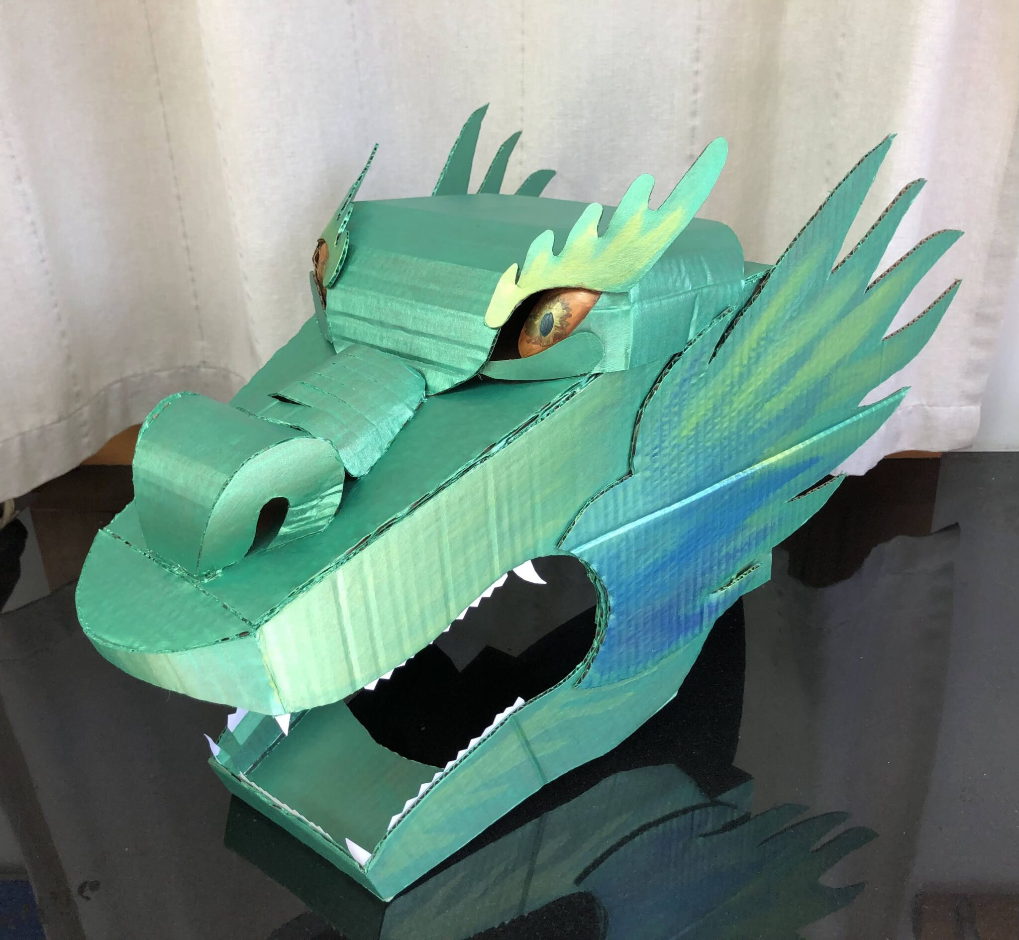 DIY dragon costume: make a dragon mask out of cardboard! – Sophy S ...